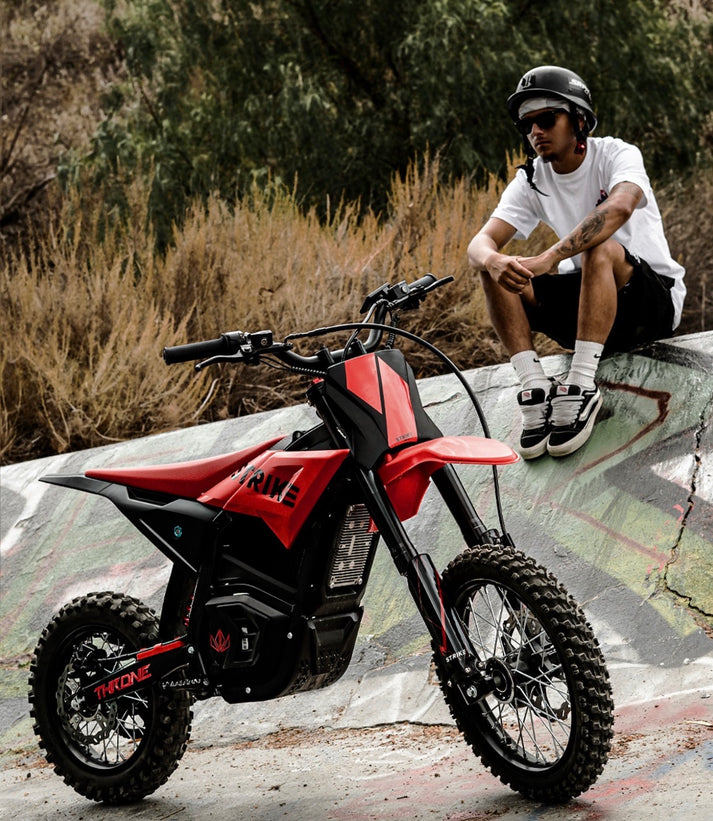 Strike Shadow SX by Throne Cycles | 60V 5kW 27ah | Electric Dirt Bike ...