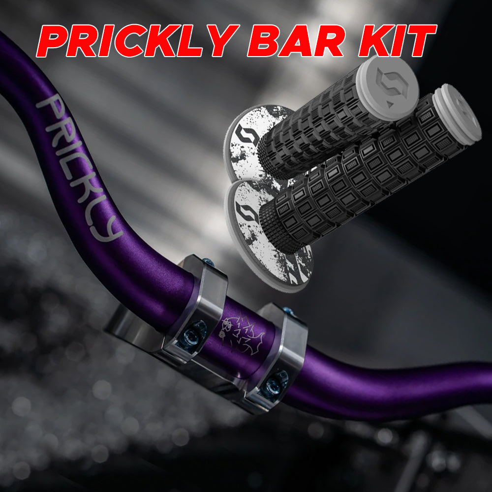 Prickly Handlebar & Bar Mount Combo with SCOTT Mellow Grips | Handle b ...