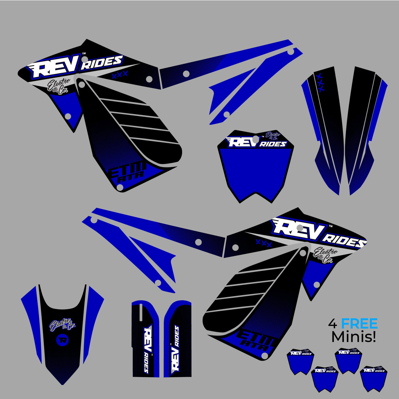 Electro & Co ETM RTR Graphics & Decal Sets | Multiple Colorways Availa ...