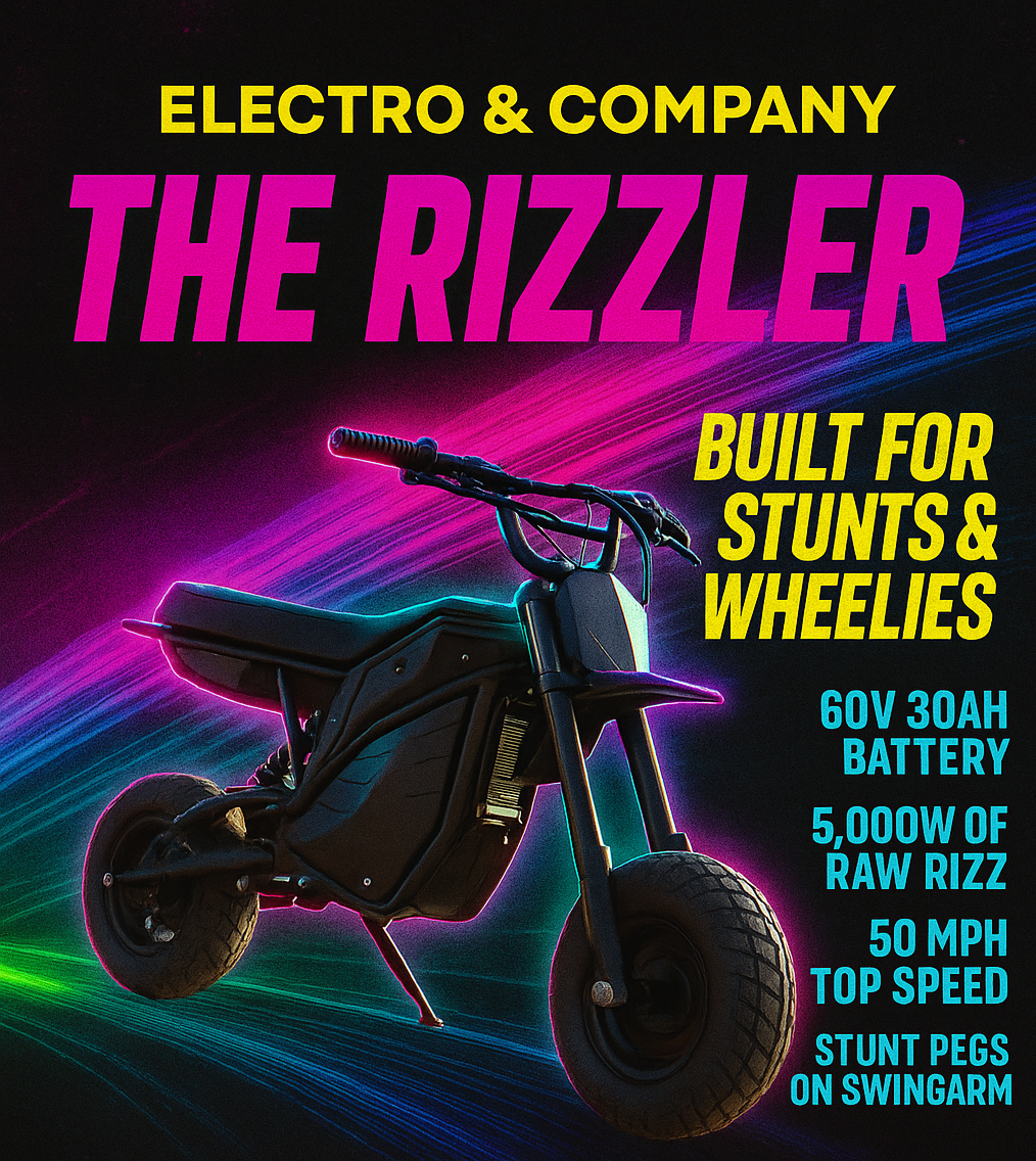 The Rizzler Electric Mini Bike by Electro & Company – REVRides