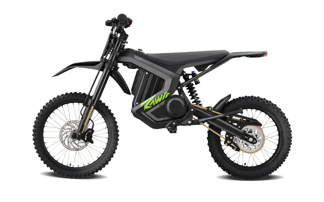 RAWRR Mantis X PRO | 72V 35AH 15KW 65MPH | Off-Road Electric Dirt Bike ...