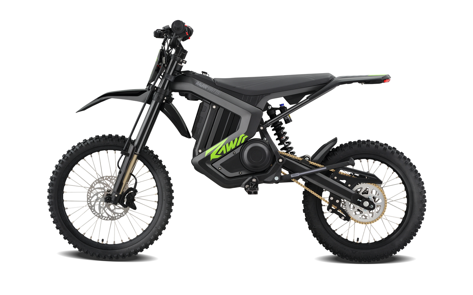 RAWRR Mantis X PRO | 72V 35AH 15KW 65MPH | Off-Road Electric Dirt Bike – REVRides